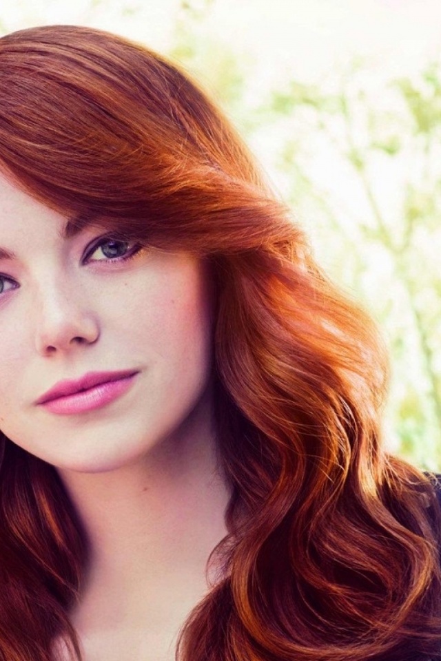 emma stone wallpaper iphone,capelli,viso,acconciatura,colorazione dei ...