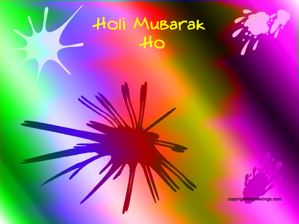 Happy Holi Mubarak- WallpaperUse