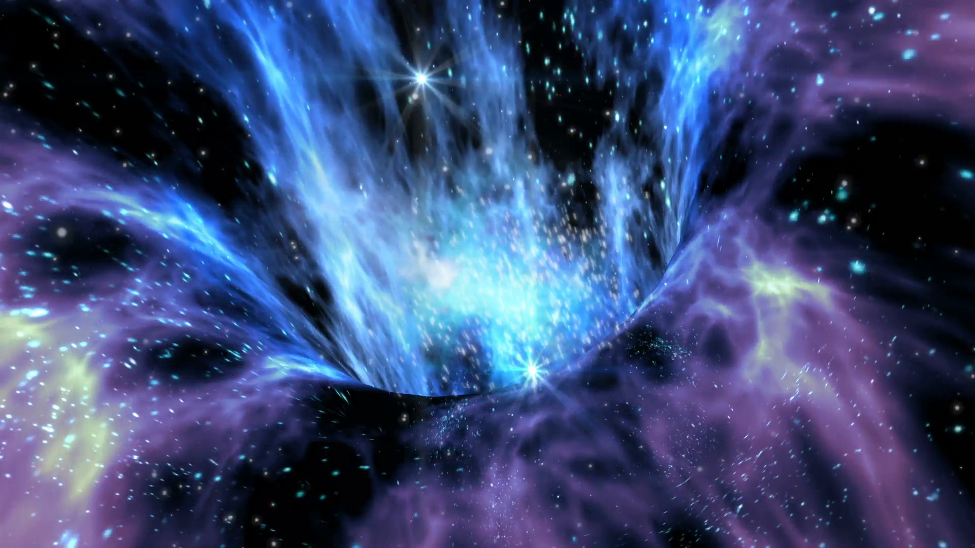 Loop Animation With Wormhole Interstellar Travel Through - Milky Way ...