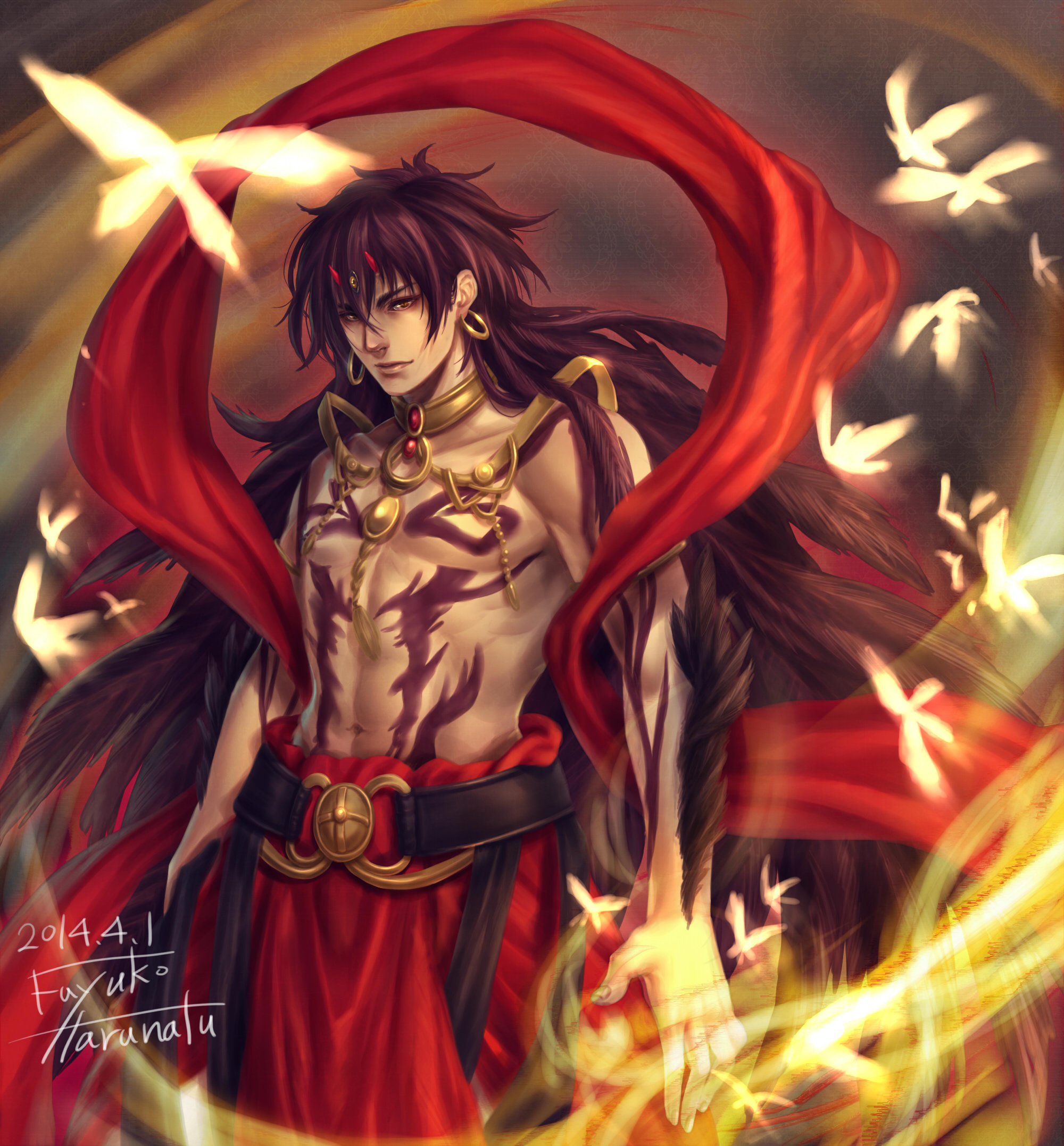 maggi wallpaper,cg artwork,anime,demon,fictional character,supernatural ...