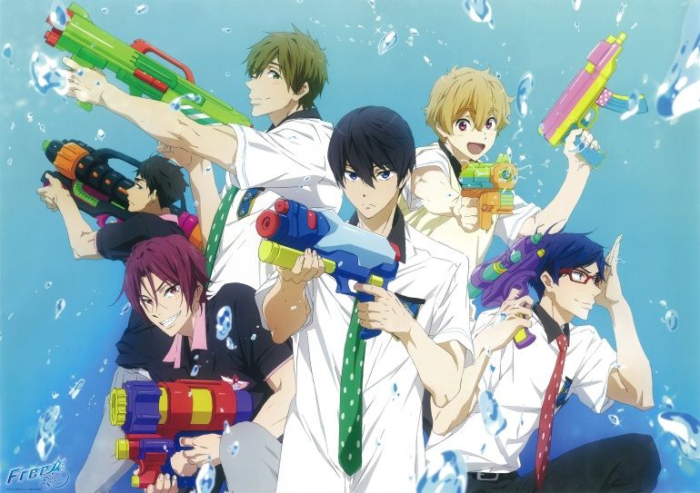 User Uploaded Image - Water Gun Fight Anime- WallpaperUse