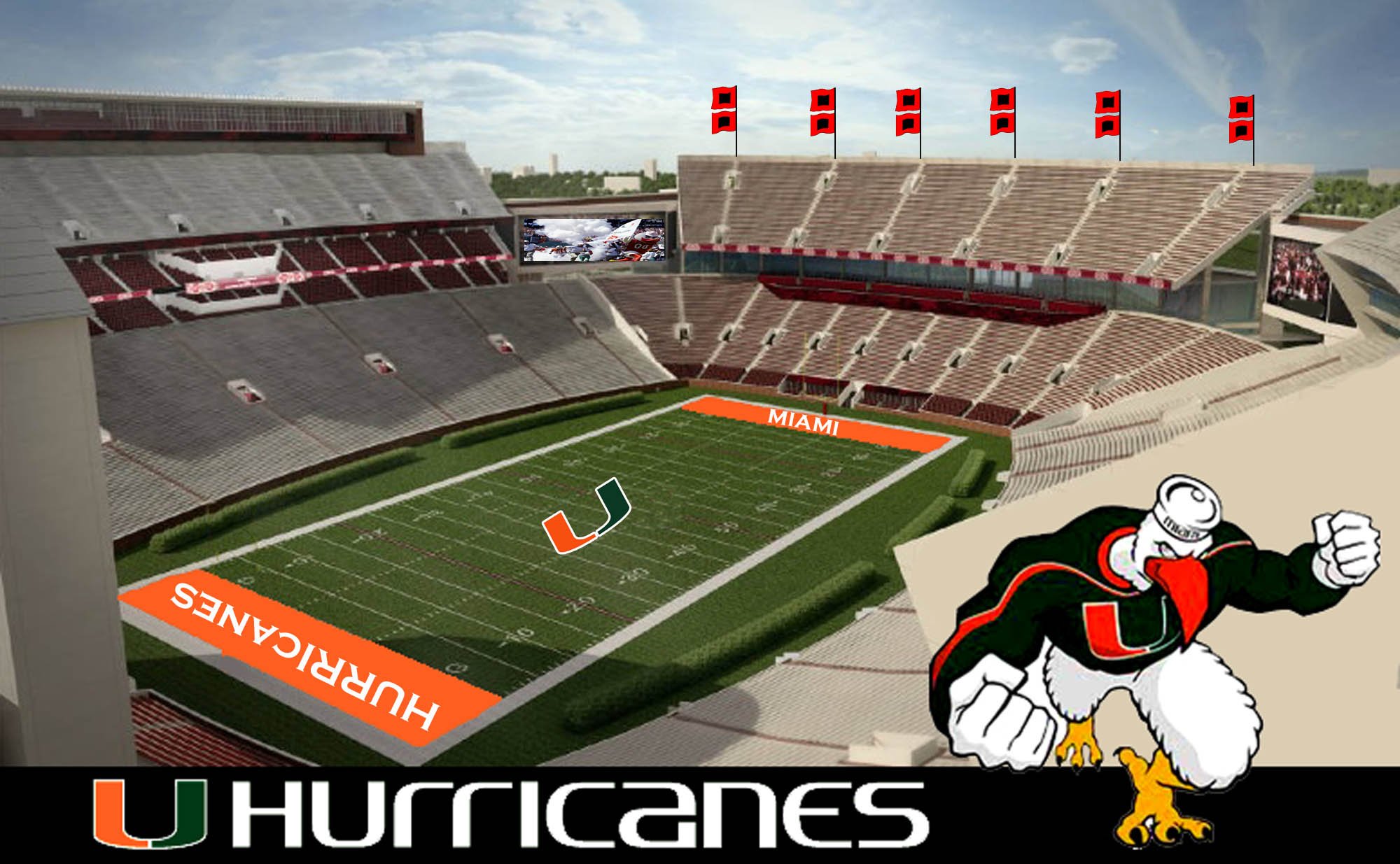 Miami Hurricanes Football- WallpaperUse