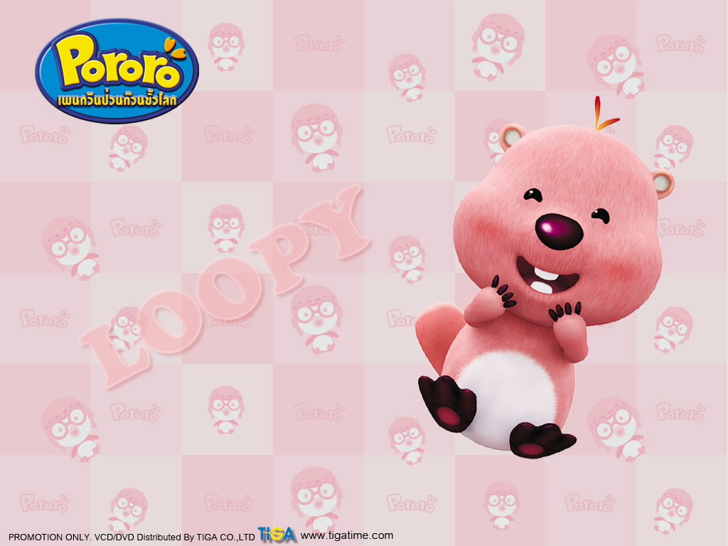 pororo wallpaper,pink,cartoon,stuffed toy,font,heart (#196061 ...