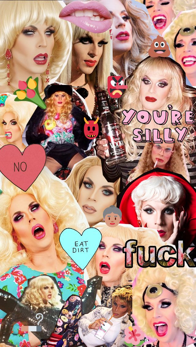 Katya Zamolodchikova Collage- WallpaperUse