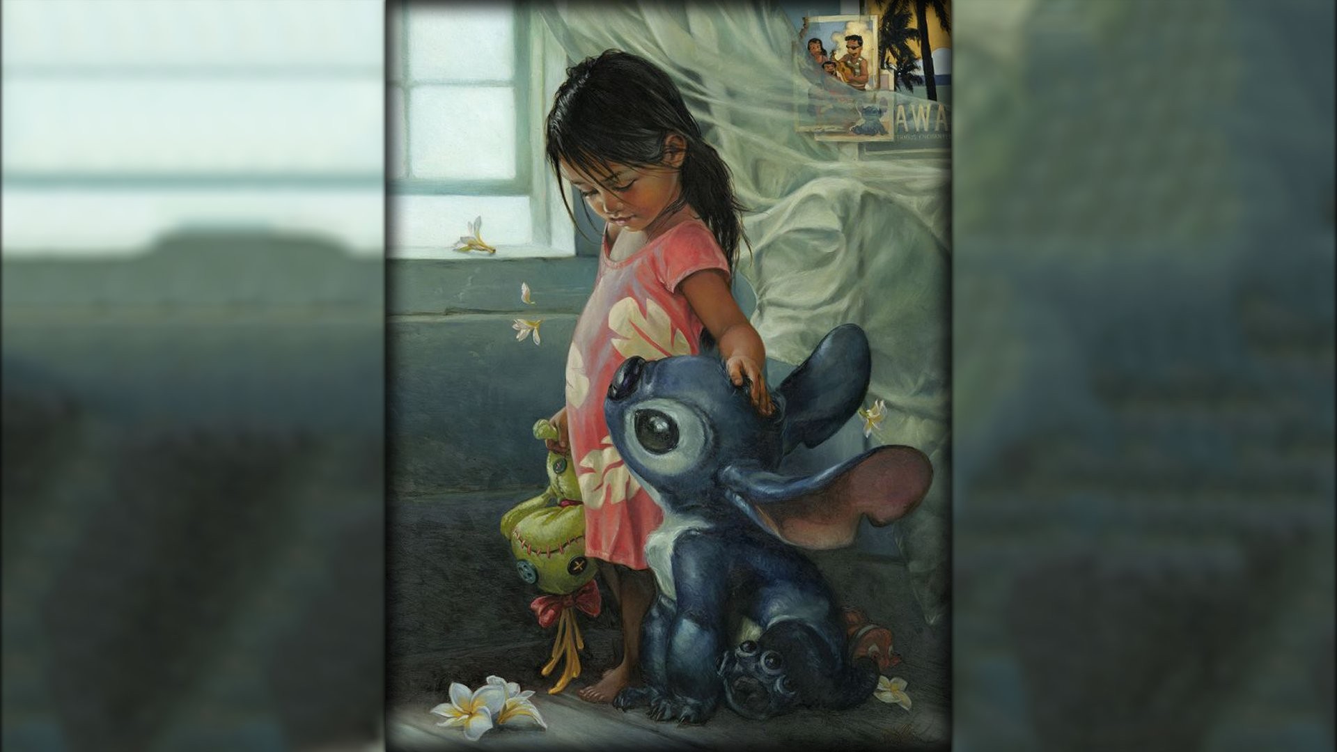 stitch wallpaper,art,painting,illustration,visual arts,hand (#21025 ...