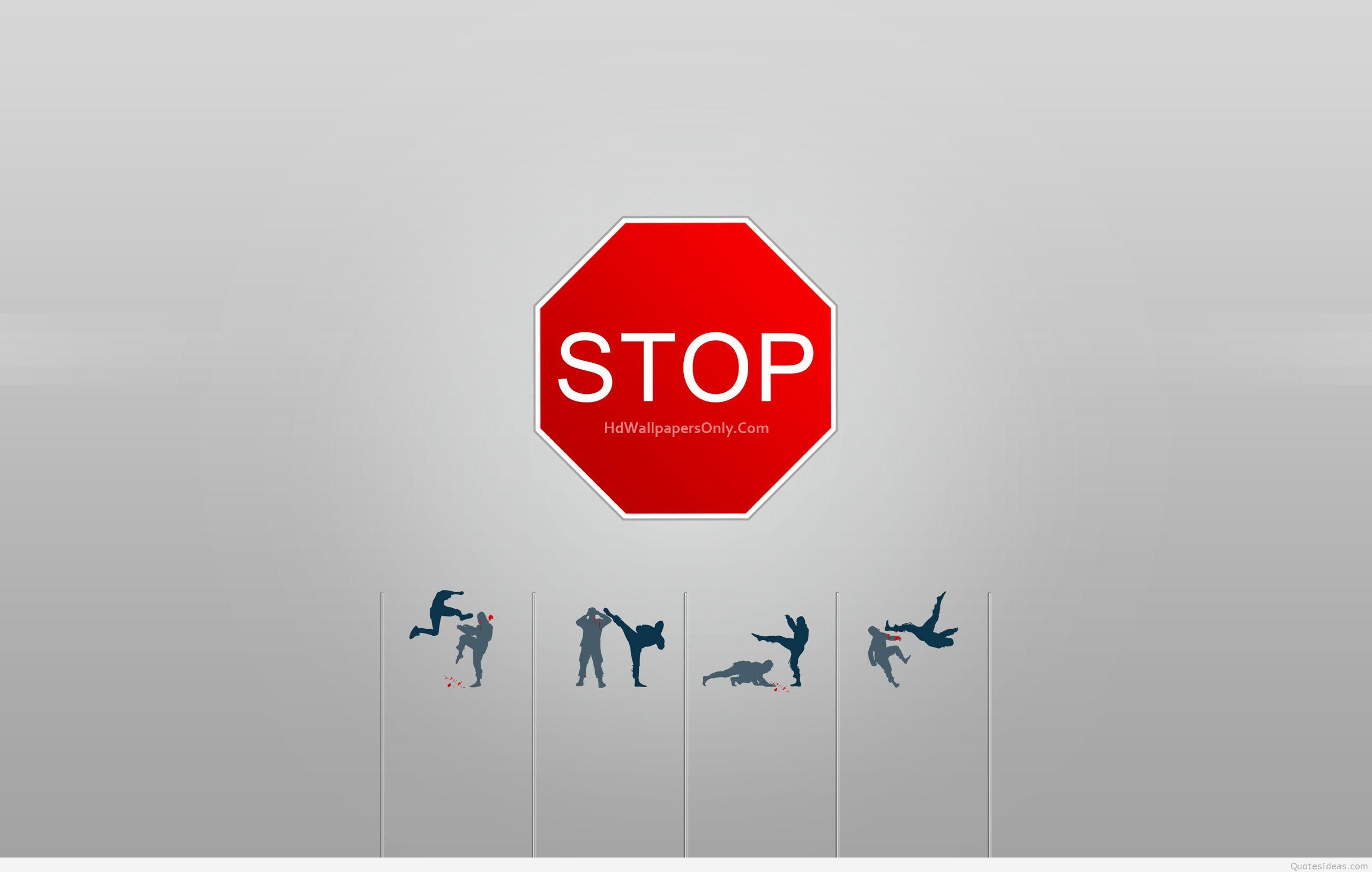 Motivational Wallpapers - Stop Sign- WallpaperUse