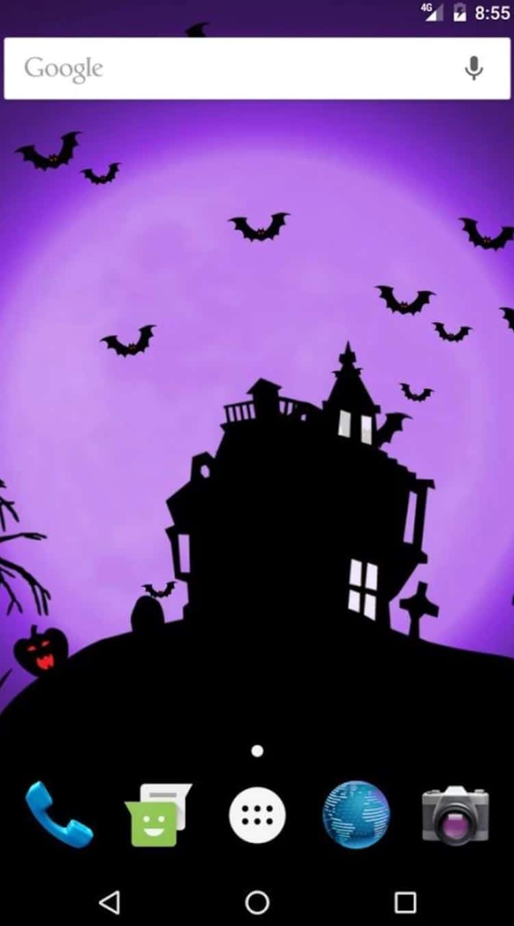 halloween live wallpaper,purple,violet,silhouette,illustration,graphic ...