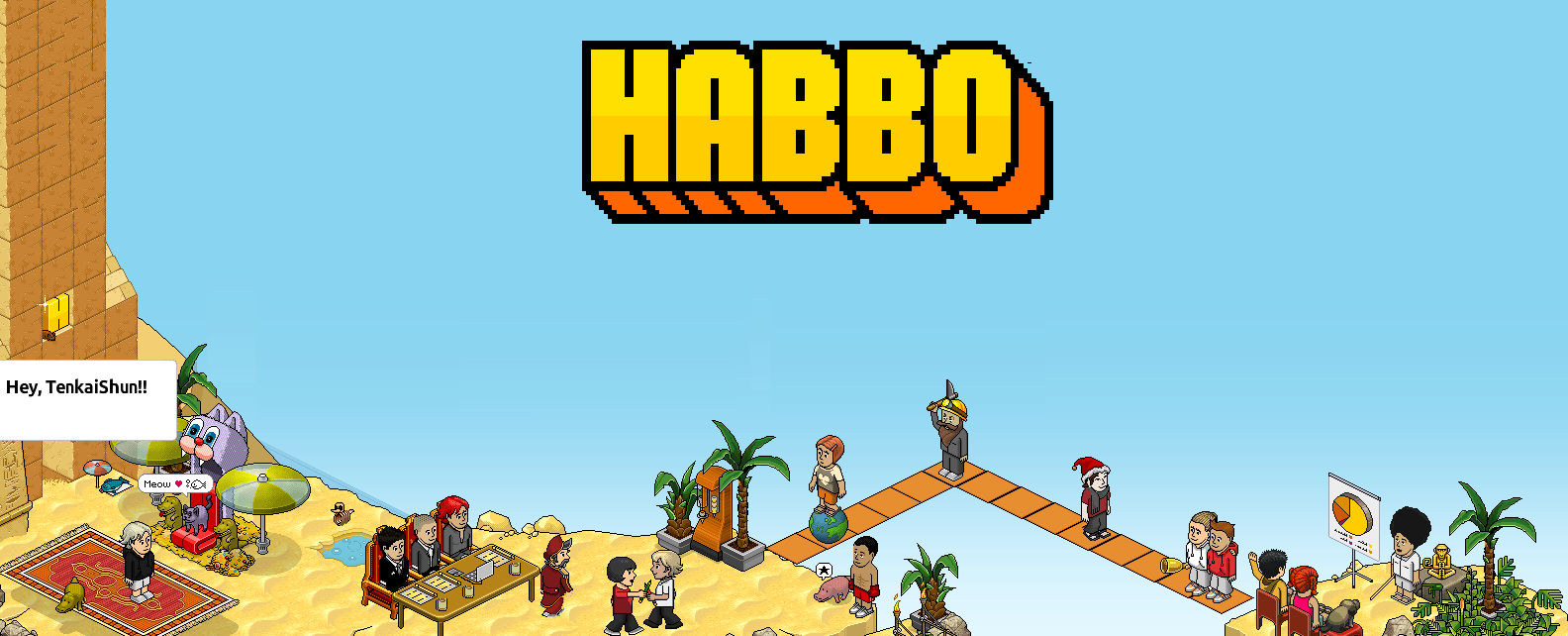 habbo wallpaper,cartoon,yellow,games,pc game,font (#202581) - WallpaperUse
