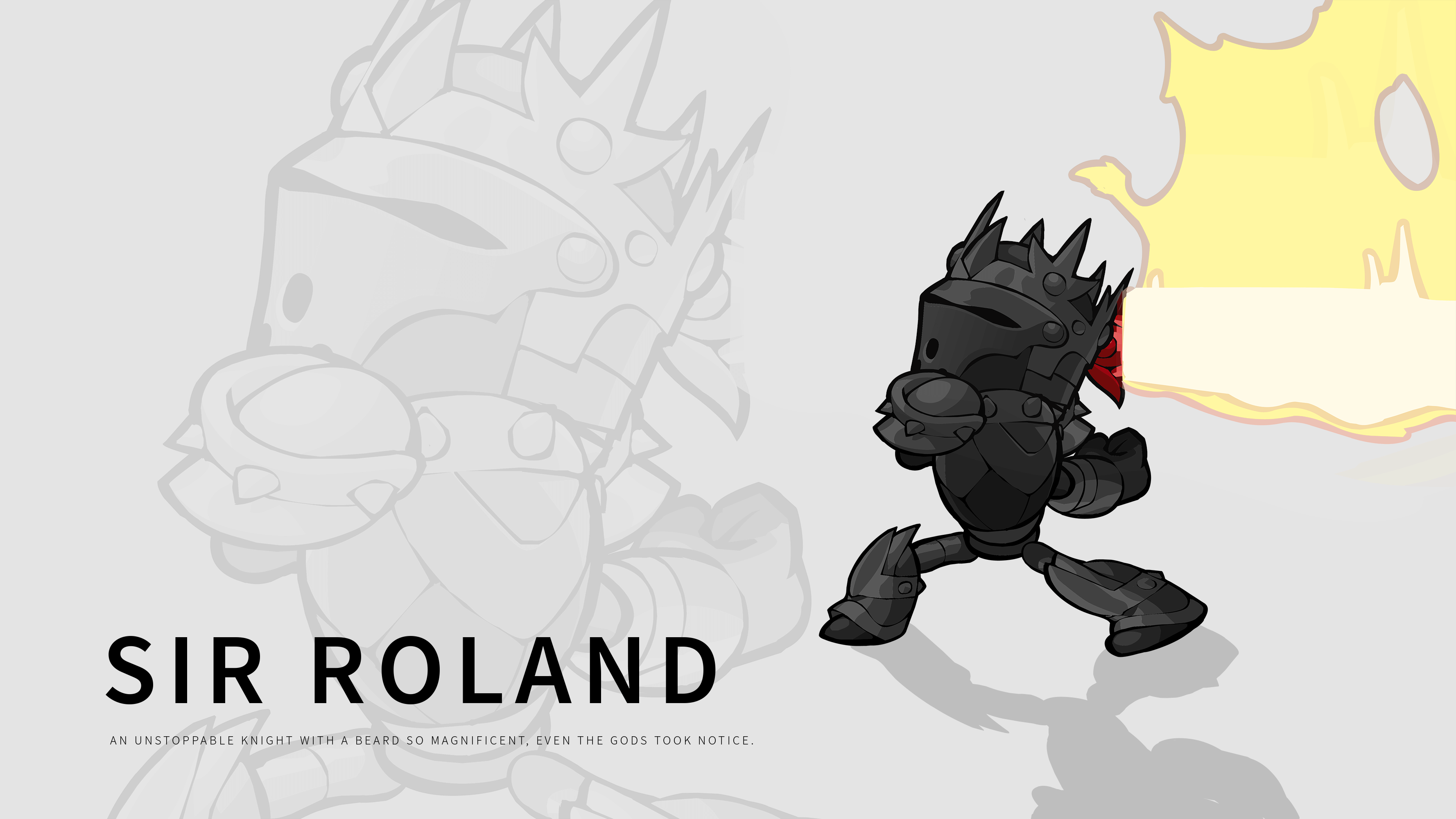 Brawlhalla Sir Roland Black- WallpaperUse