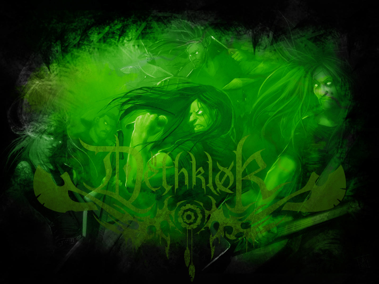 Dethklok Wallpaper - Metalocalypse Green- WallpaperUse