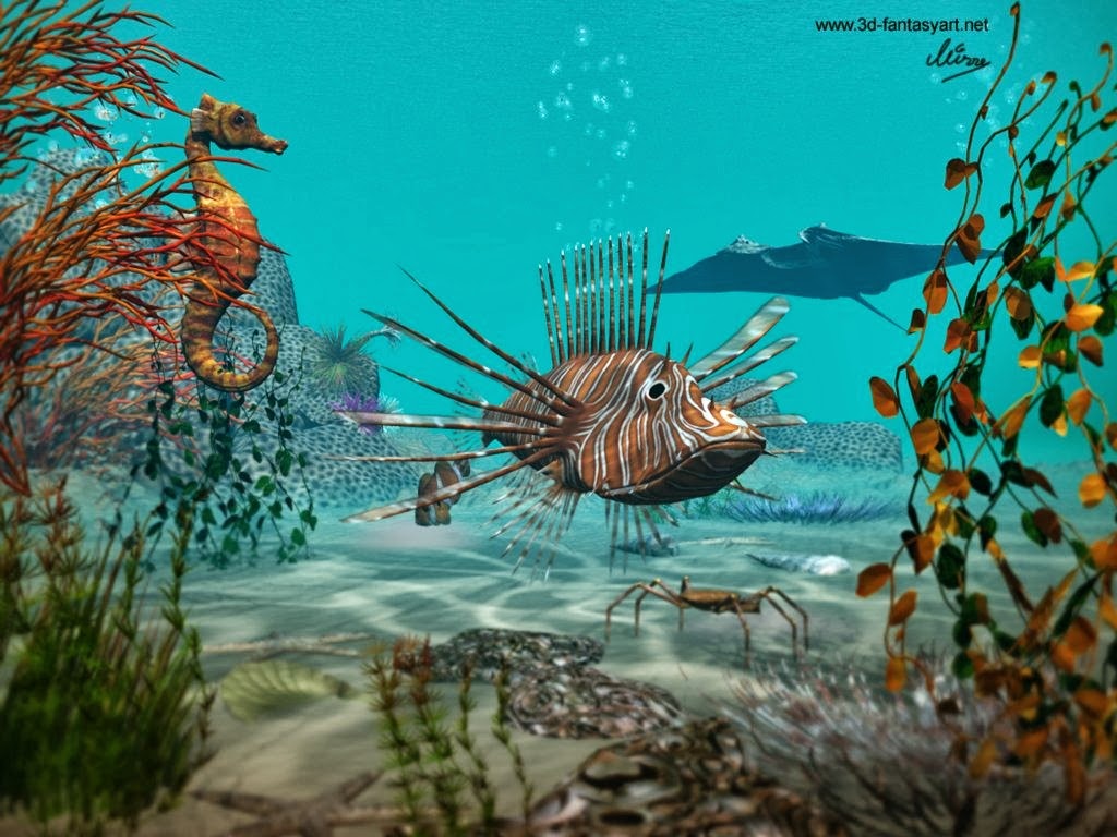 alpana designs wallpapers,lionfish,fish,scorpionfish,fish,marine ...