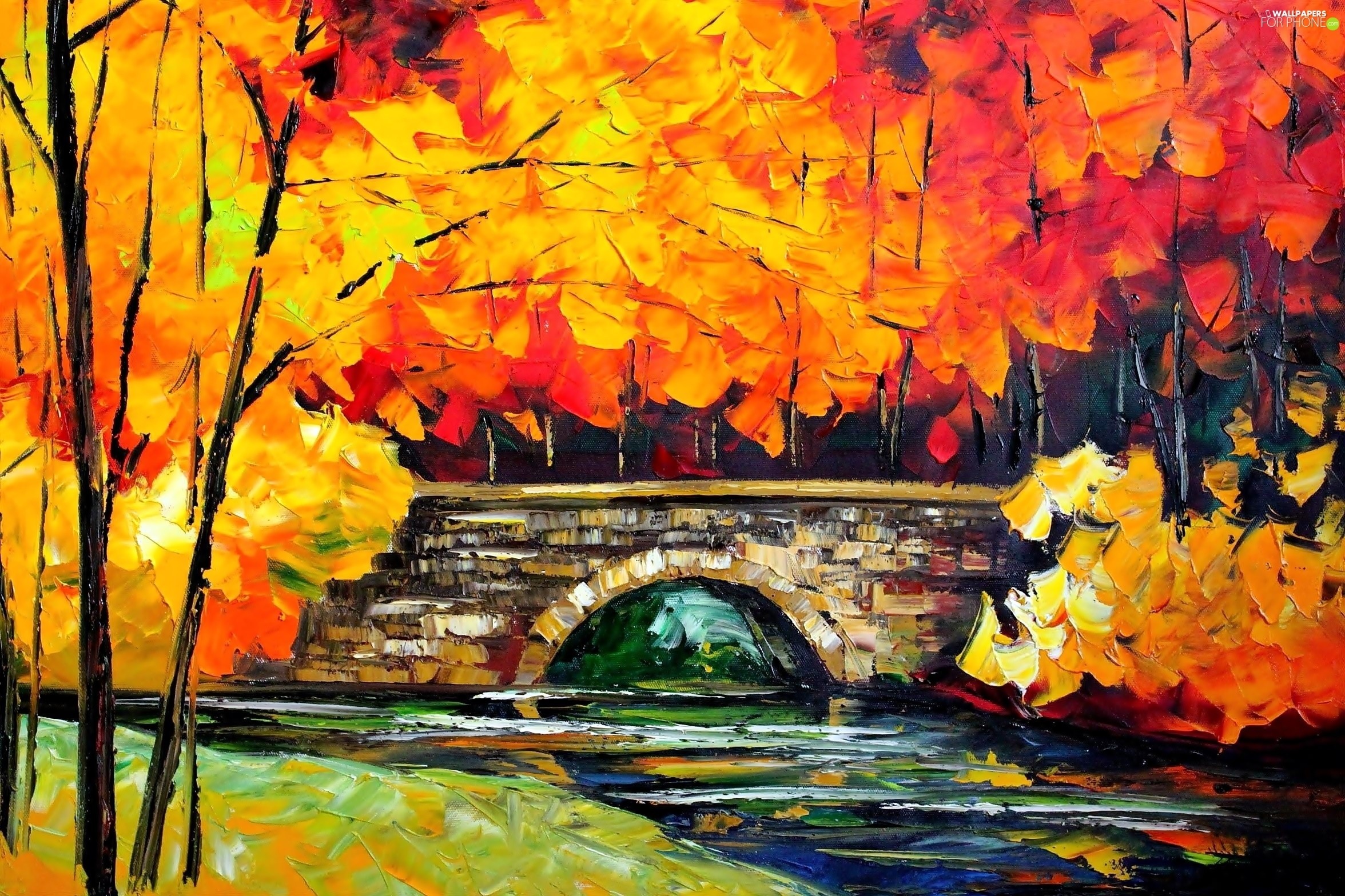 Autumn, Leonid Afremov Src Leon- WallpaperUse
