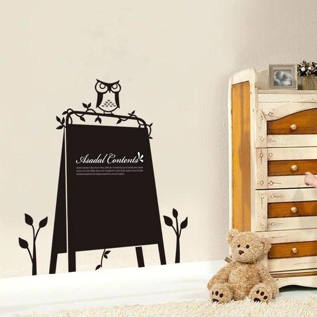 Chalkboard Wall Decal Newly Owl Chalkboard Stickers - Papan Tulis Polos ...