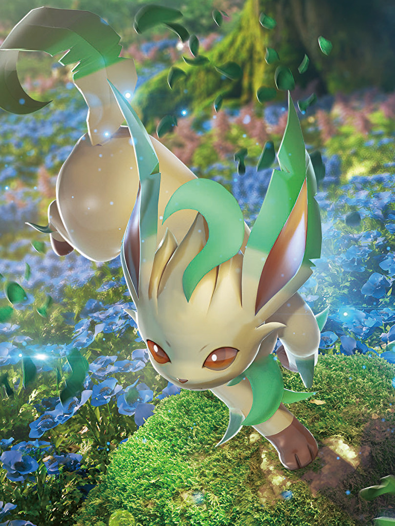 leafeon wallpaper,cartoon,animated cartoon,anime,organism,fictional ...