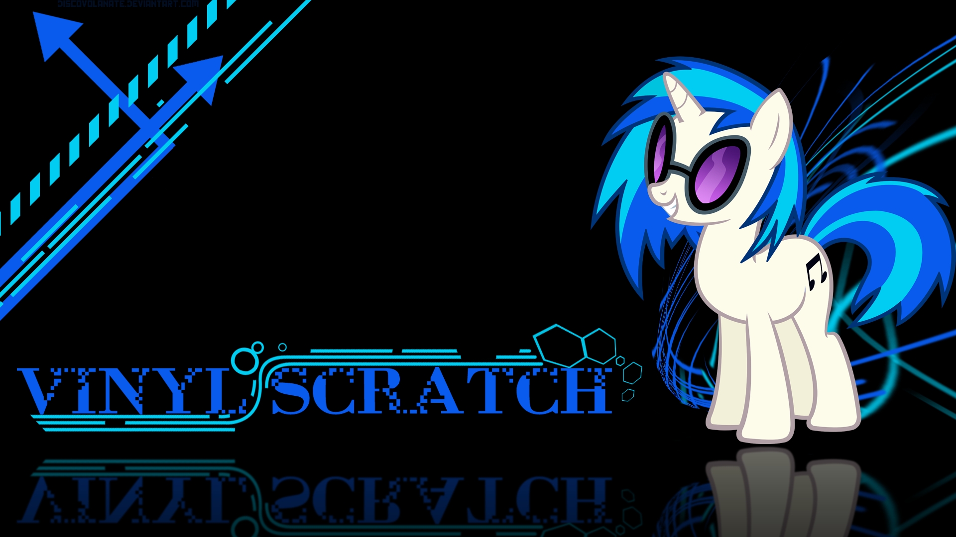 Vinyl Scratch- WallpaperUse