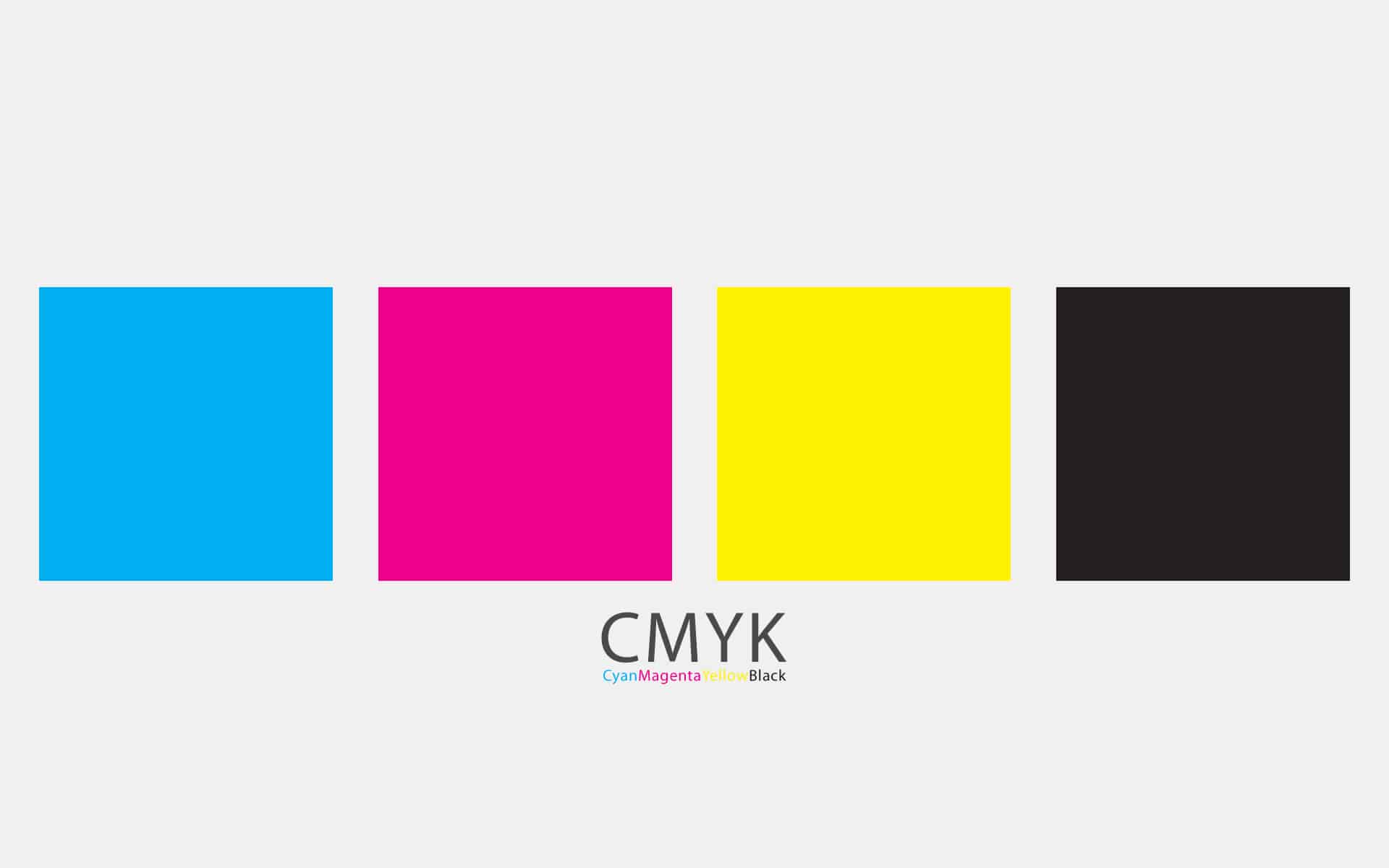 Colores Cyan Magenta Yellow Black- WallpaperUse