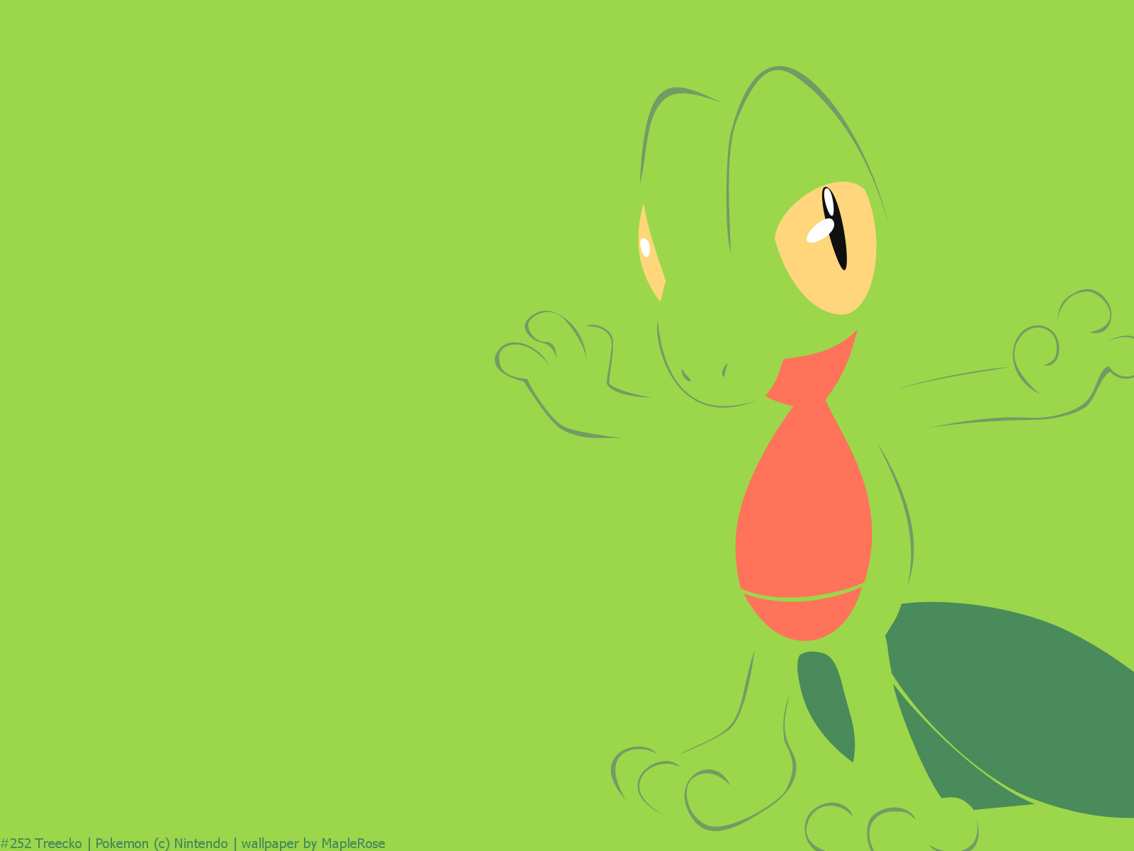 treecko wallpaper,green,cartoon,animated cartoon,illustration,animation ...