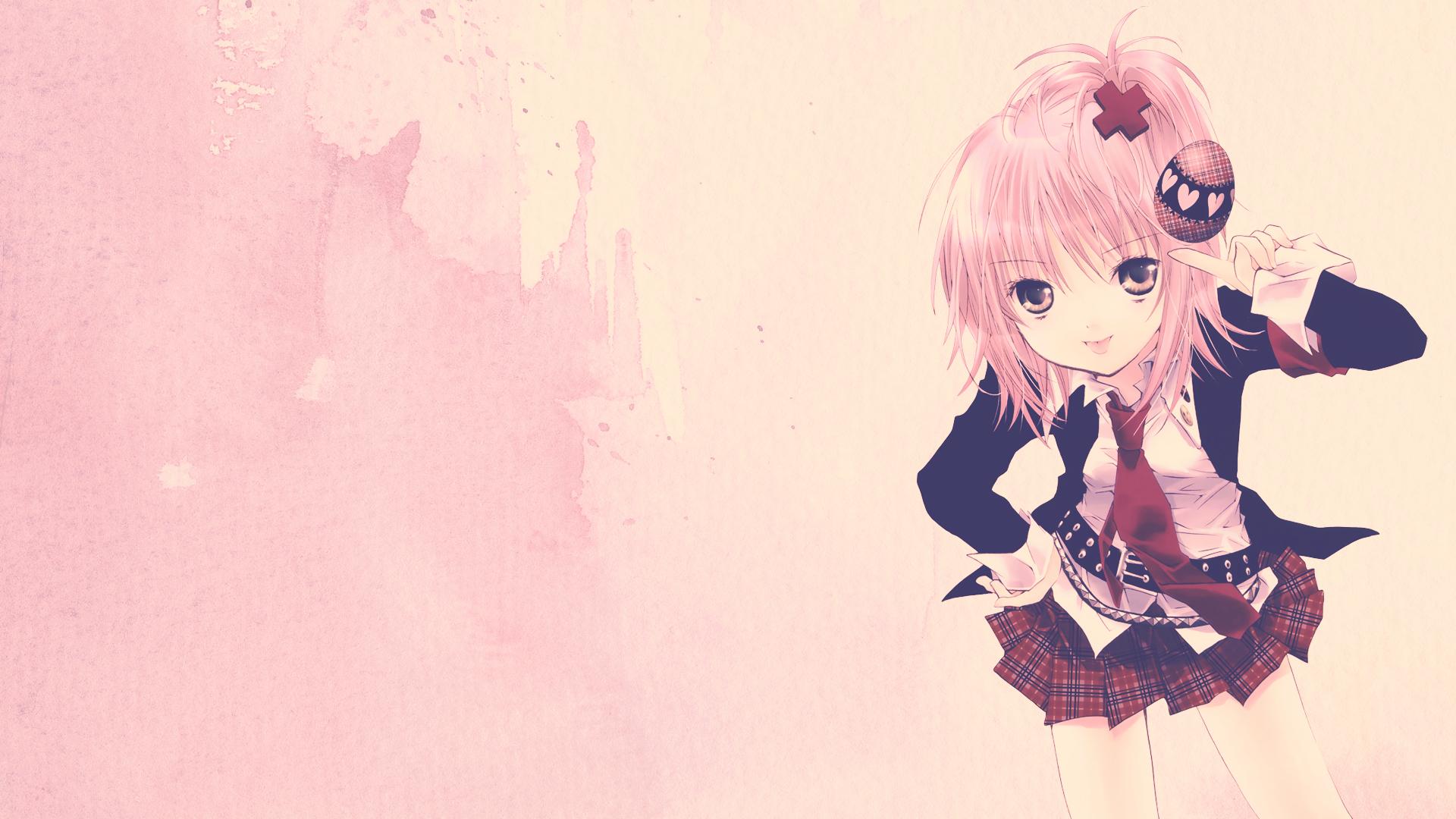 shugo chara wallpaper,pink,cartoon,anime,hime cut,brown hair (#221965 ...