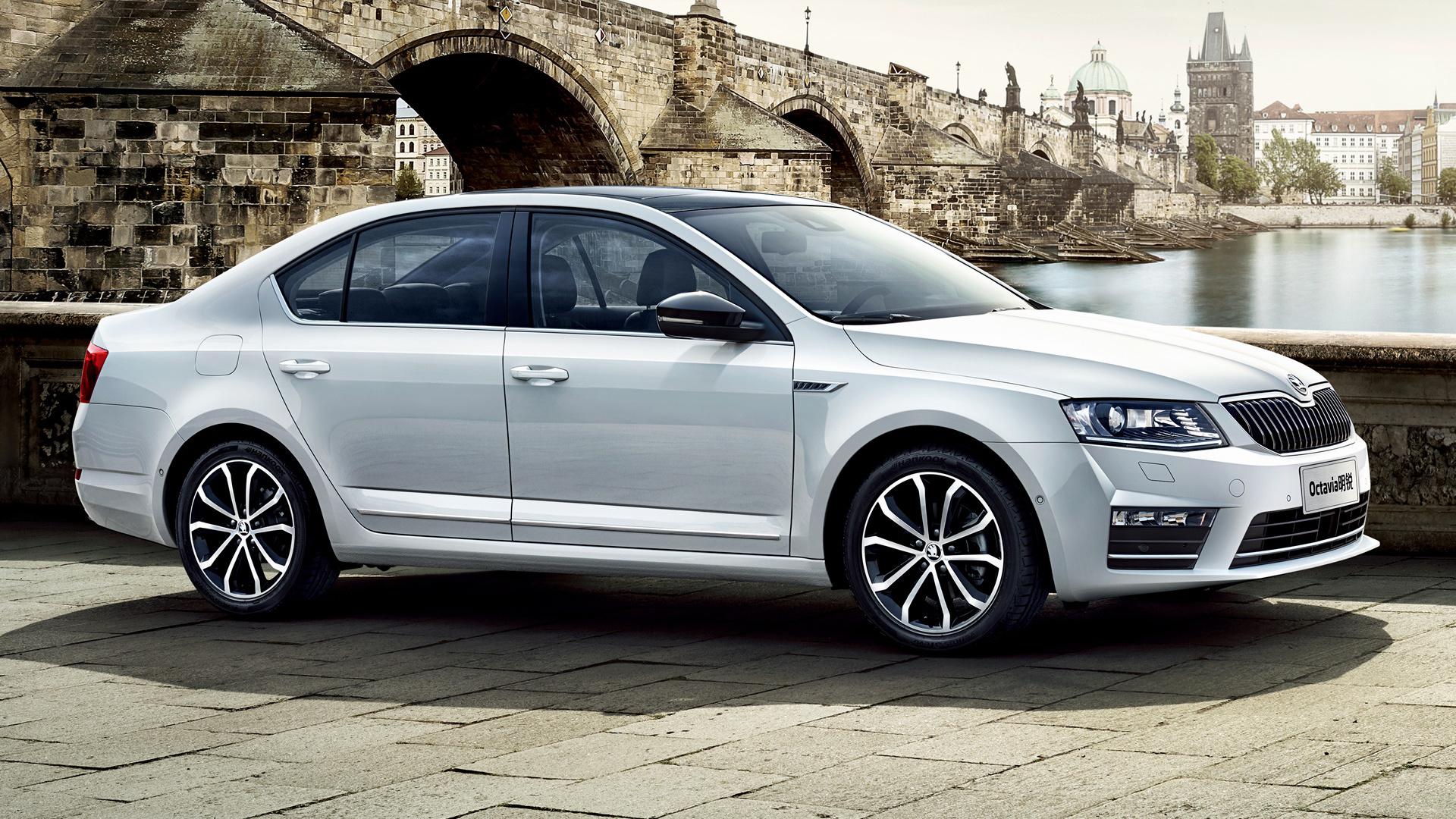 skoda octavia wallpaper,land vehicle,vehicle,car,alloy wheel,white ...