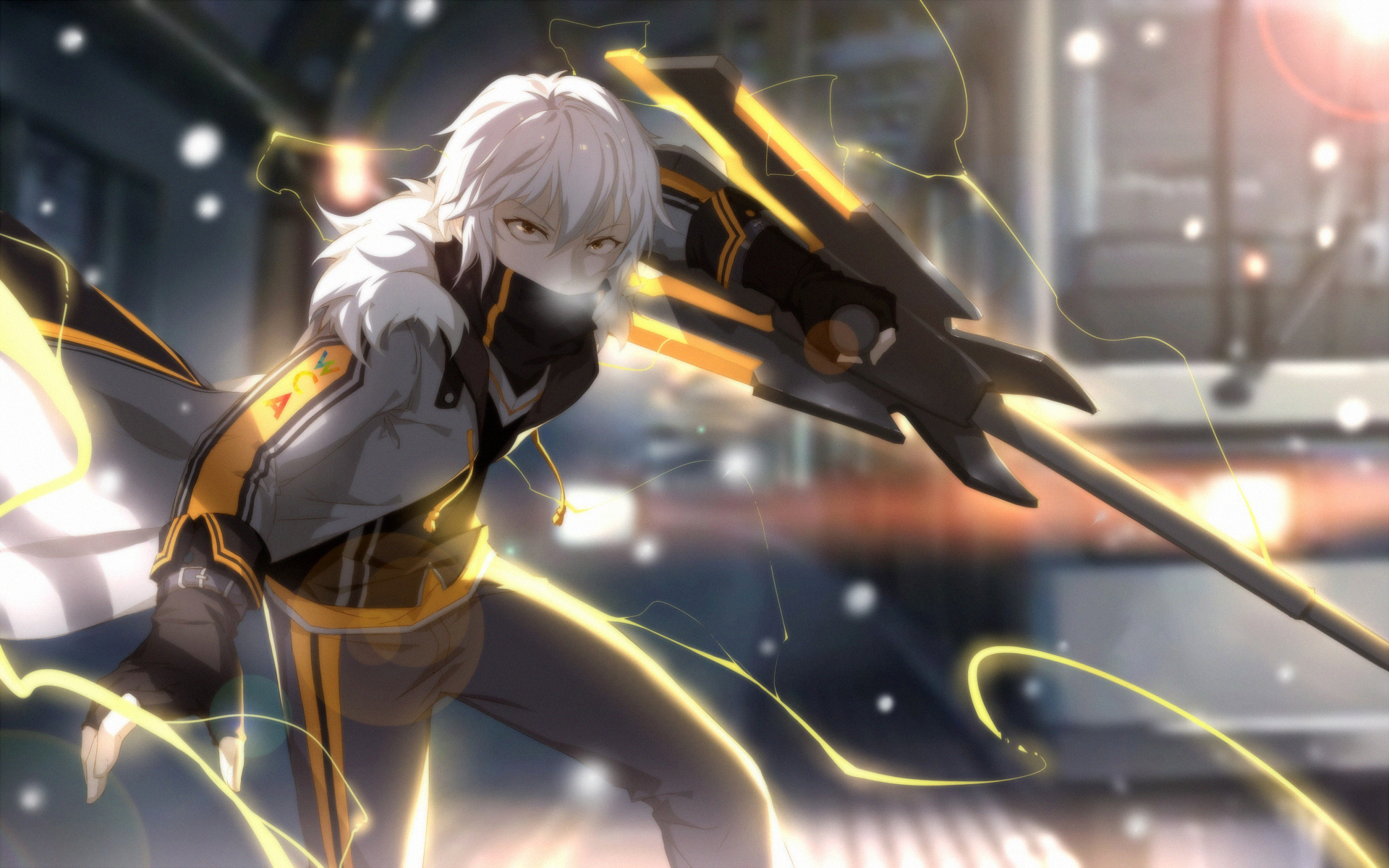 accelerator wallpaper,cg artwork,anime,games,black hair,fictional ...