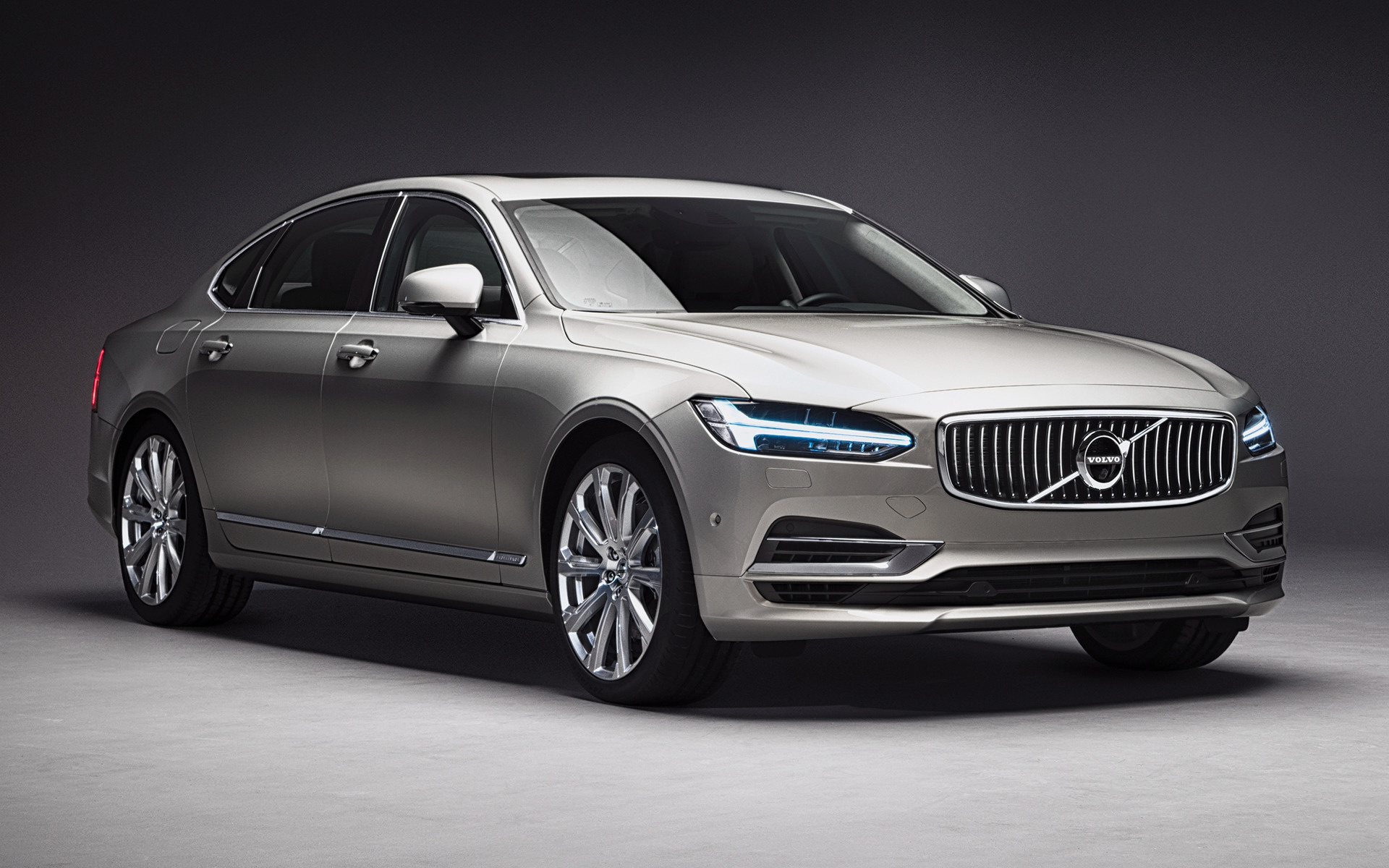 Volvo S90 White 2019- WallpaperUse