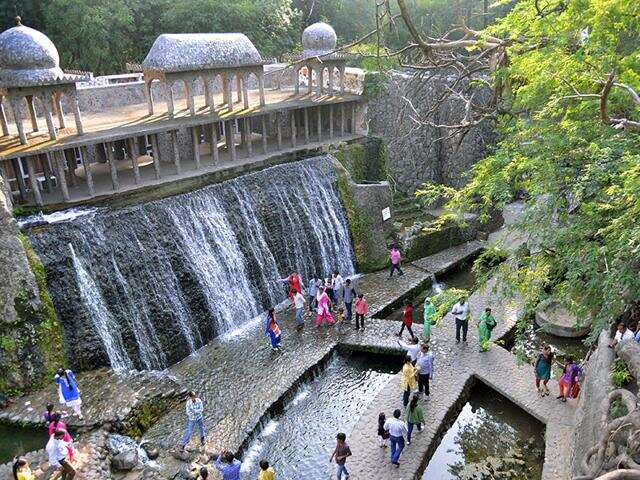 Waterfall Rock Garden Of Chandigarh- WallpaperUse