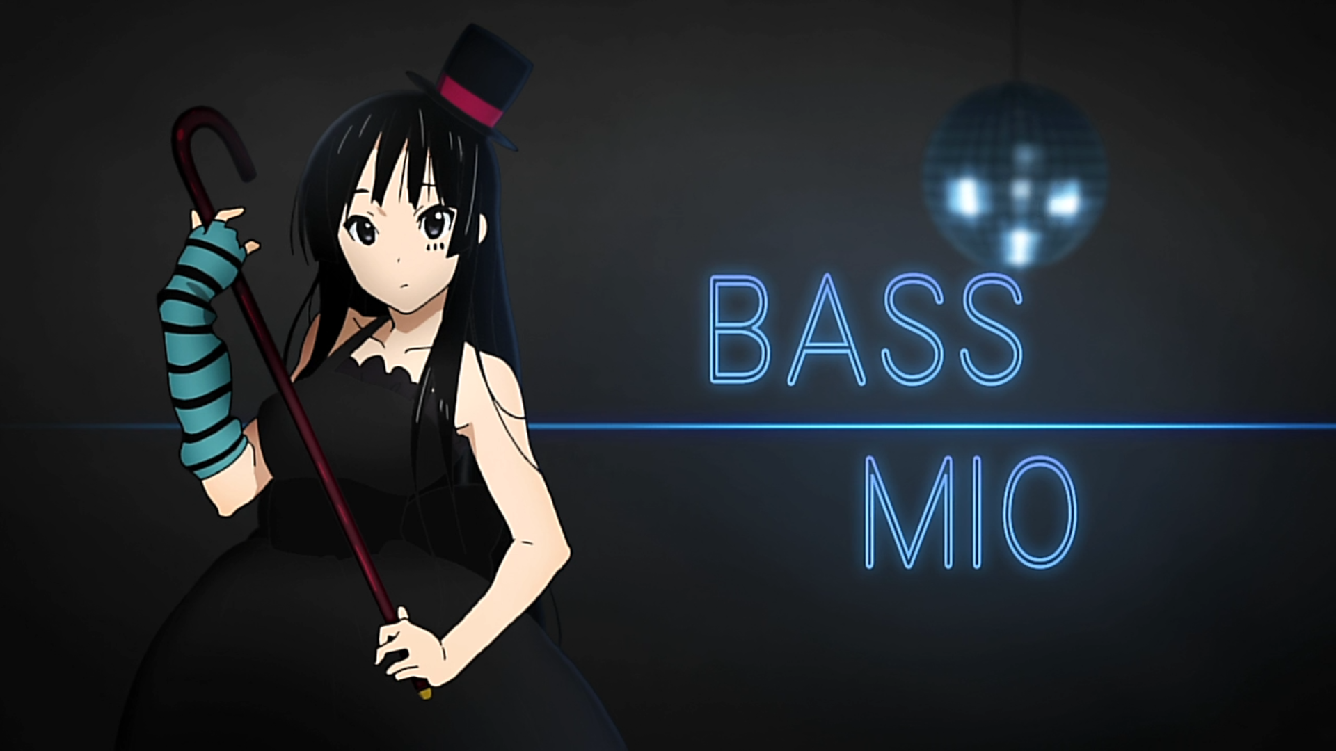mio wallpapers,cartoon,anime,black hair,font,animation (#240499 ...