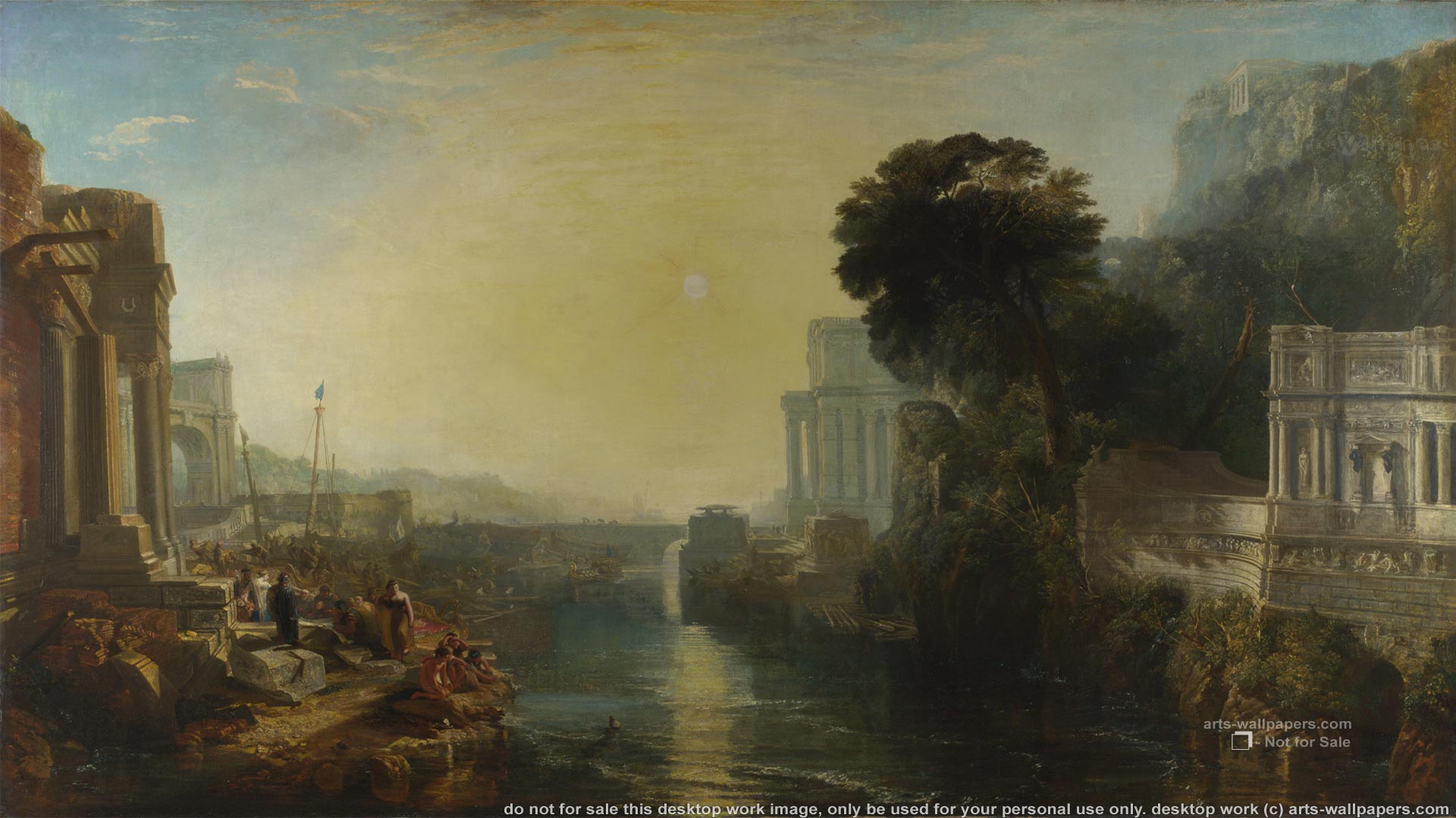 masterpiece wallpaper,painting,sky,landscape,art,visual arts (#240705 ...