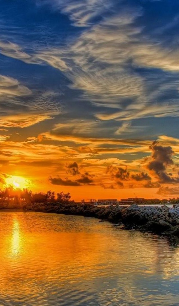 Glorious Orange Sunset Nature - Nature Sunset- WallpaperUse