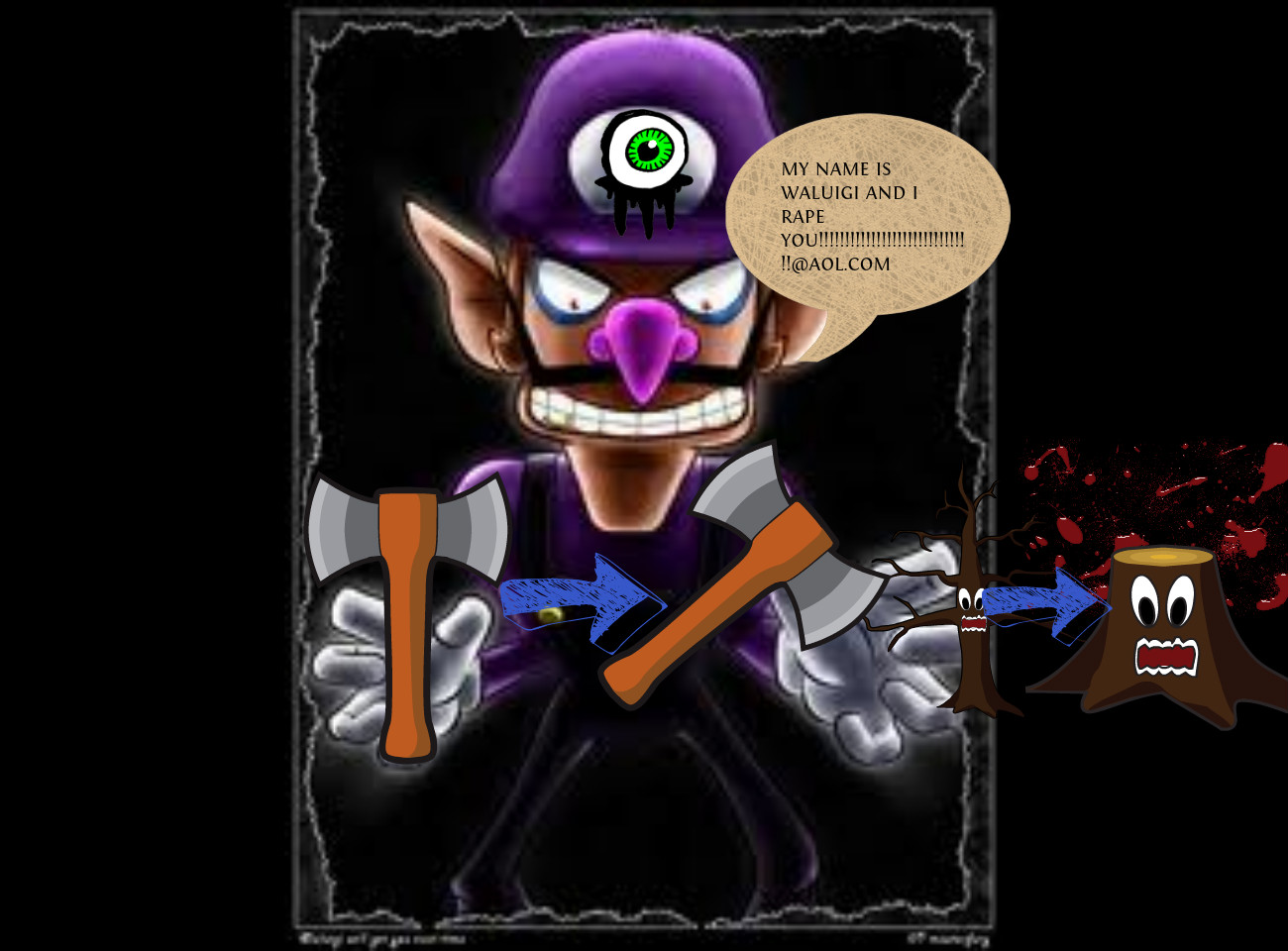 waluigi wallpaper,cartoon,fictional character,graphic design,animation ...