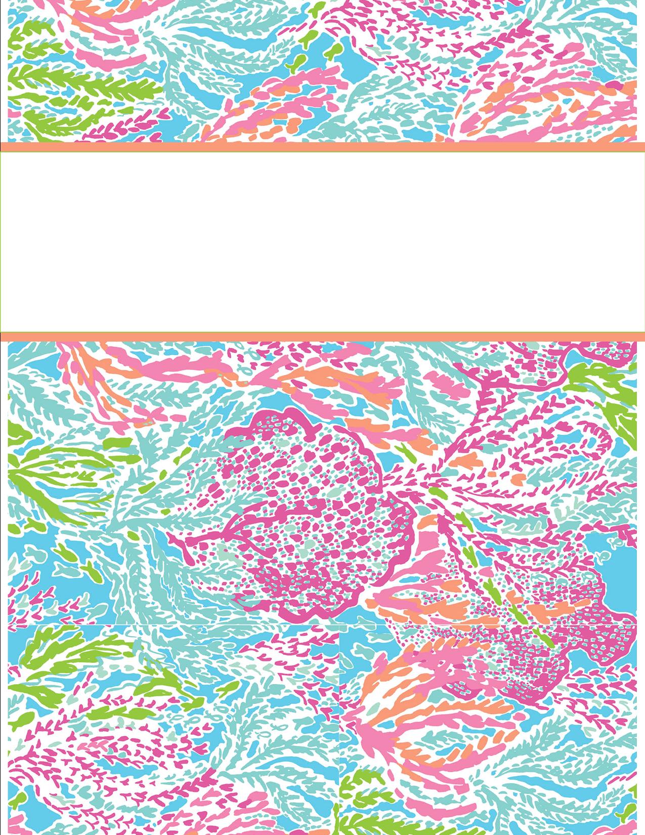 Binder Covers32 - Lilly Pulitzer Binder Cover Templates- WallpaperUse