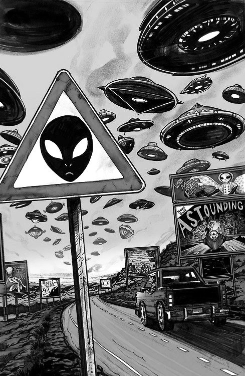 tumblr alien wallpaper,motor vehicle,black and white,monochrome,traffic ...
