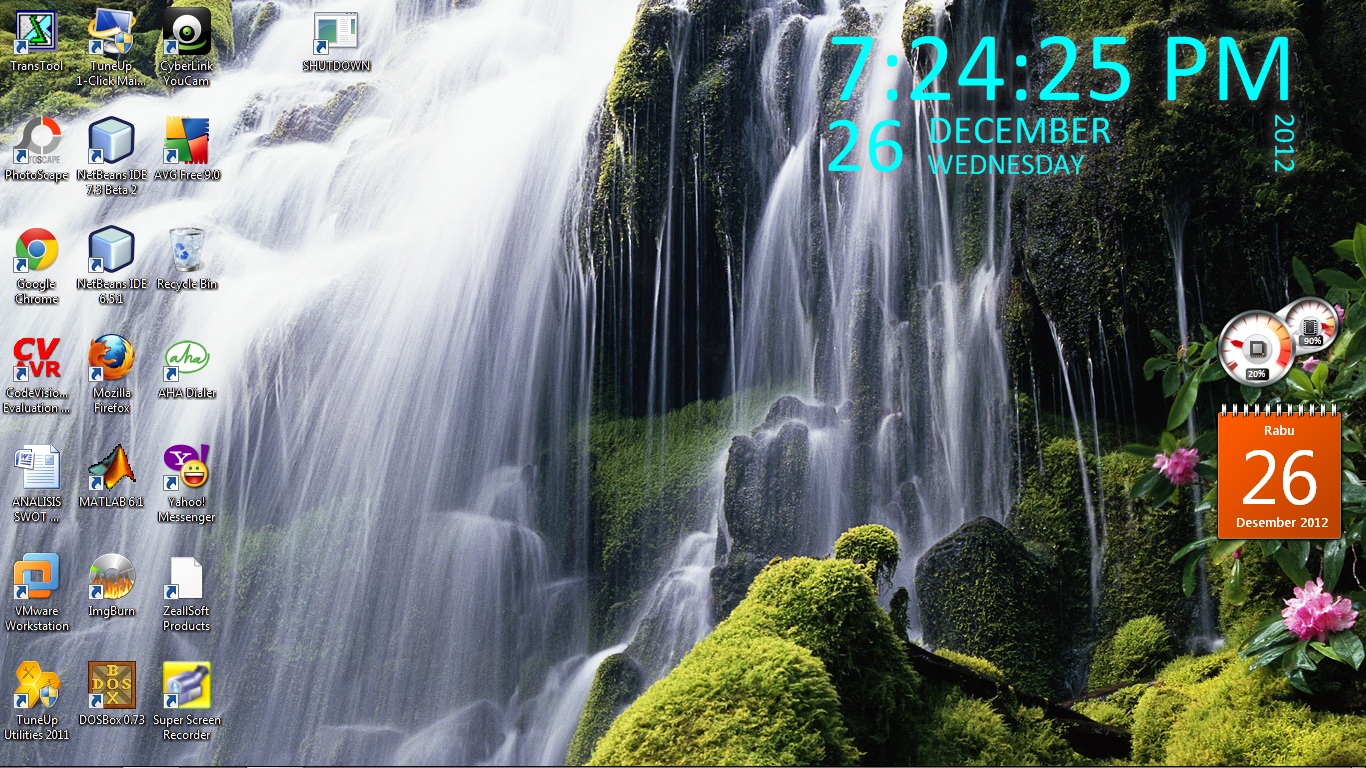 Gambar Wallpaper Jam Digital Dunia Wallpaper - Windows 7- WallpaperUse