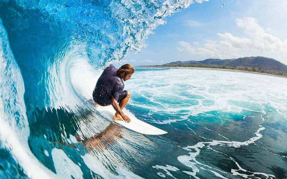 Wave And Surfing Wallpaper For Walls - Sport Wall Paper- WallpaperUse