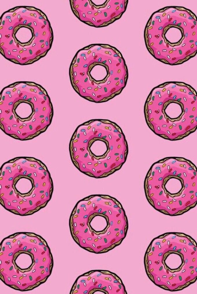 Simpsons Donut Background- WallpaperUse