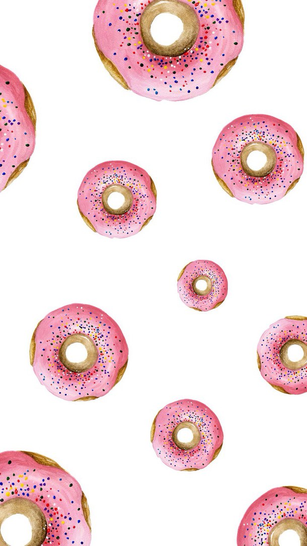 donut wallpaper for iphone,pink,doughnut,button,fashion accessory ...