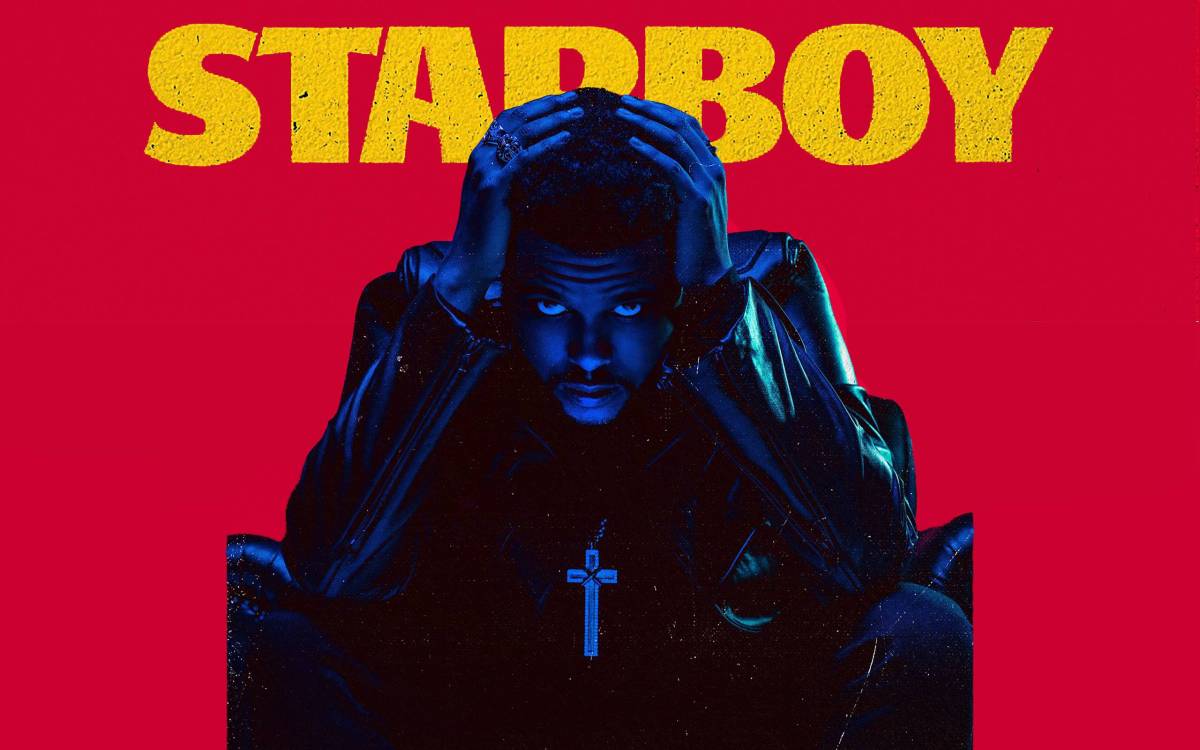 the weeknd starboy wallpaper,text,album cover,font,poster,fictional ...