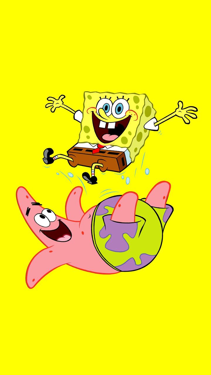 patrick star wallpaper iphone,cartoon,yellow,illustration,animated ...