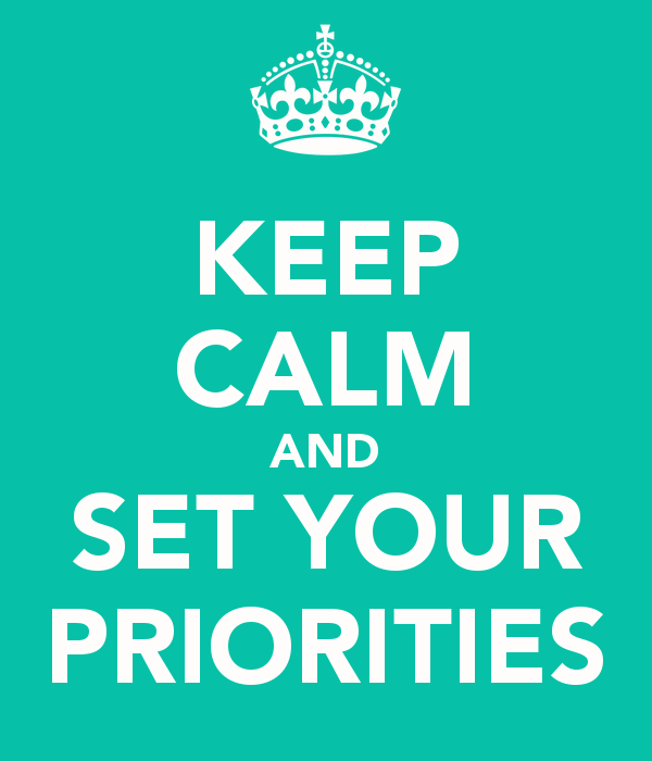 Keep Calm And Set Your Priorities- WallpaperUse