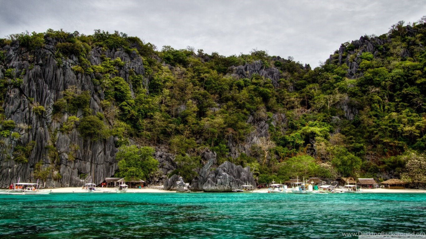 Beach, Palawan, Philippines Hd Desktop Wallpapers- WallpaperUse