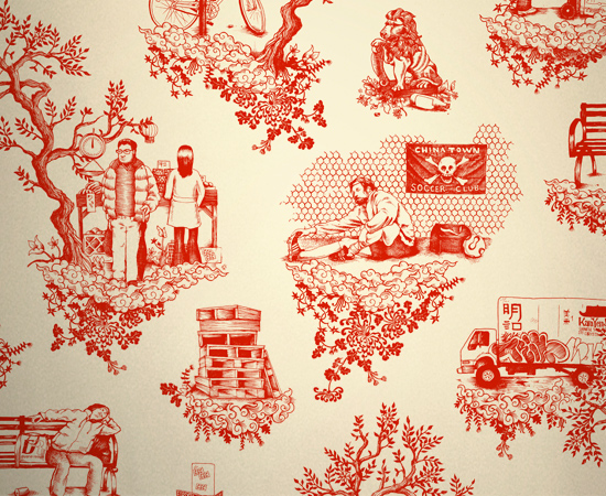 Modern Toile Wallpaper - Toile Wallpaper Modern- WallpaperUse