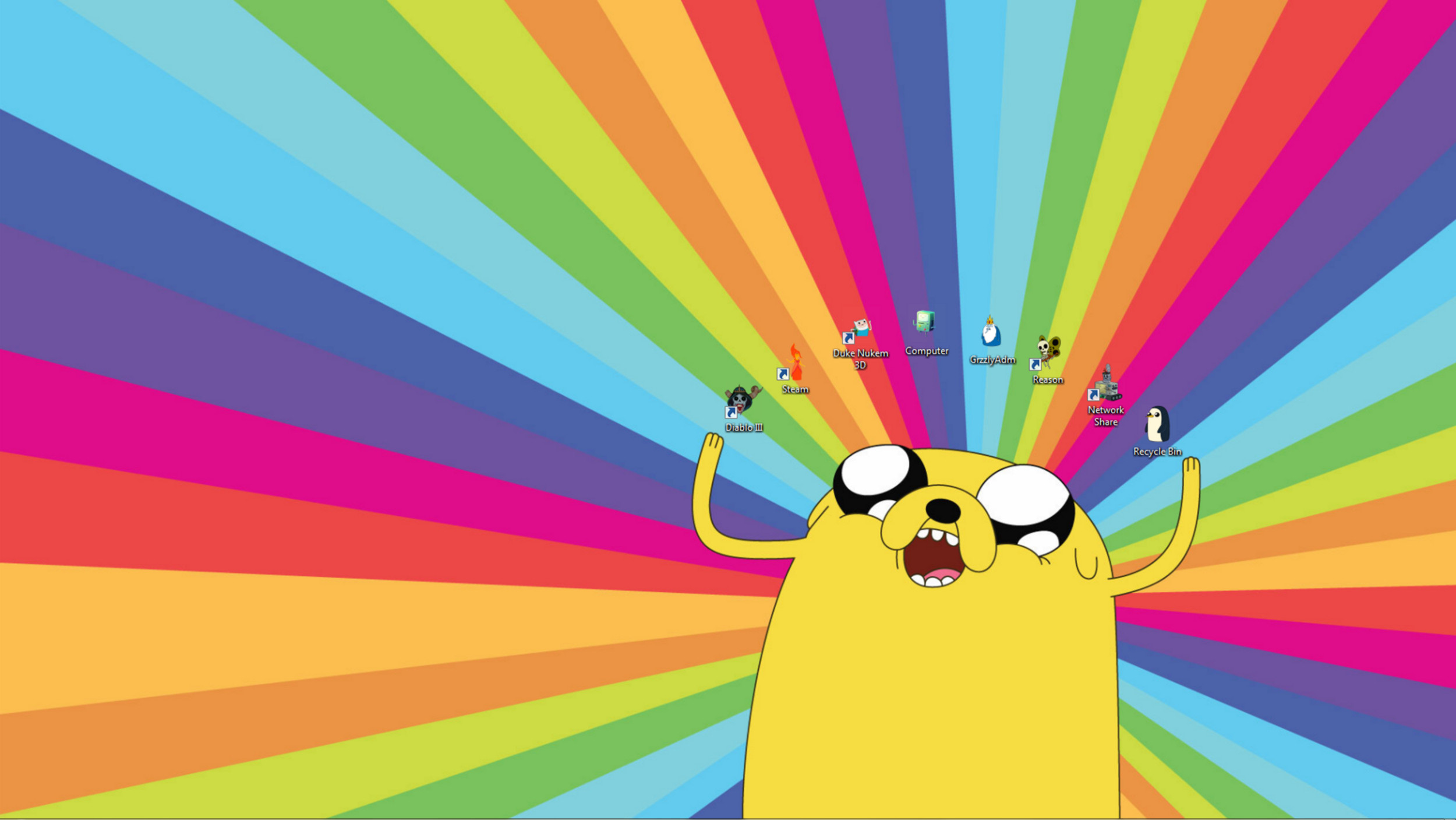 Adventure Time Jake Rainbow- WallpaperUse