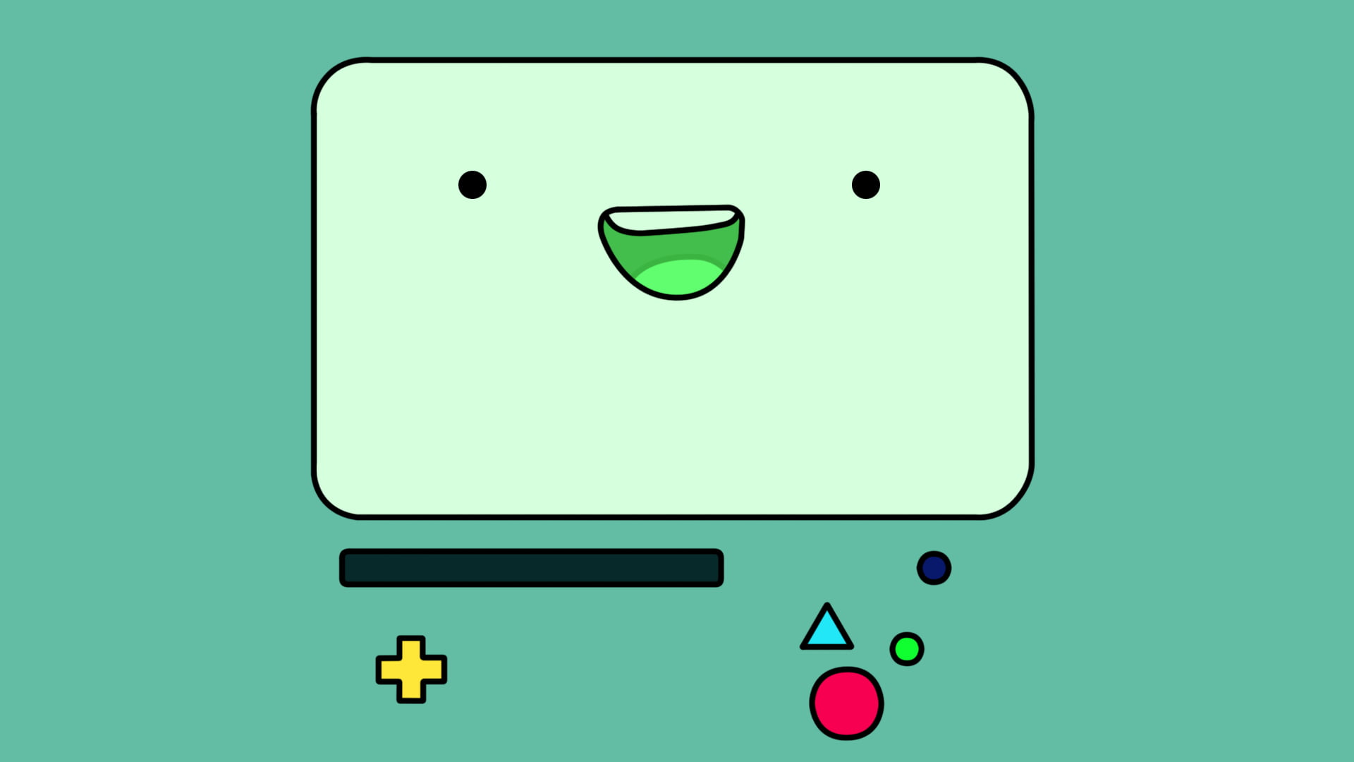 beemo wallpaper,green,line,icon,illustration,parallel (#281162 ...