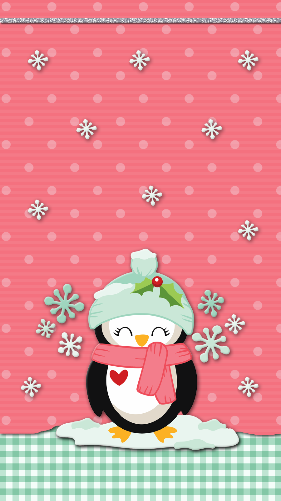 penguin phone wallpaper,cartoon,pink,penguin,flightless bird,pattern ...