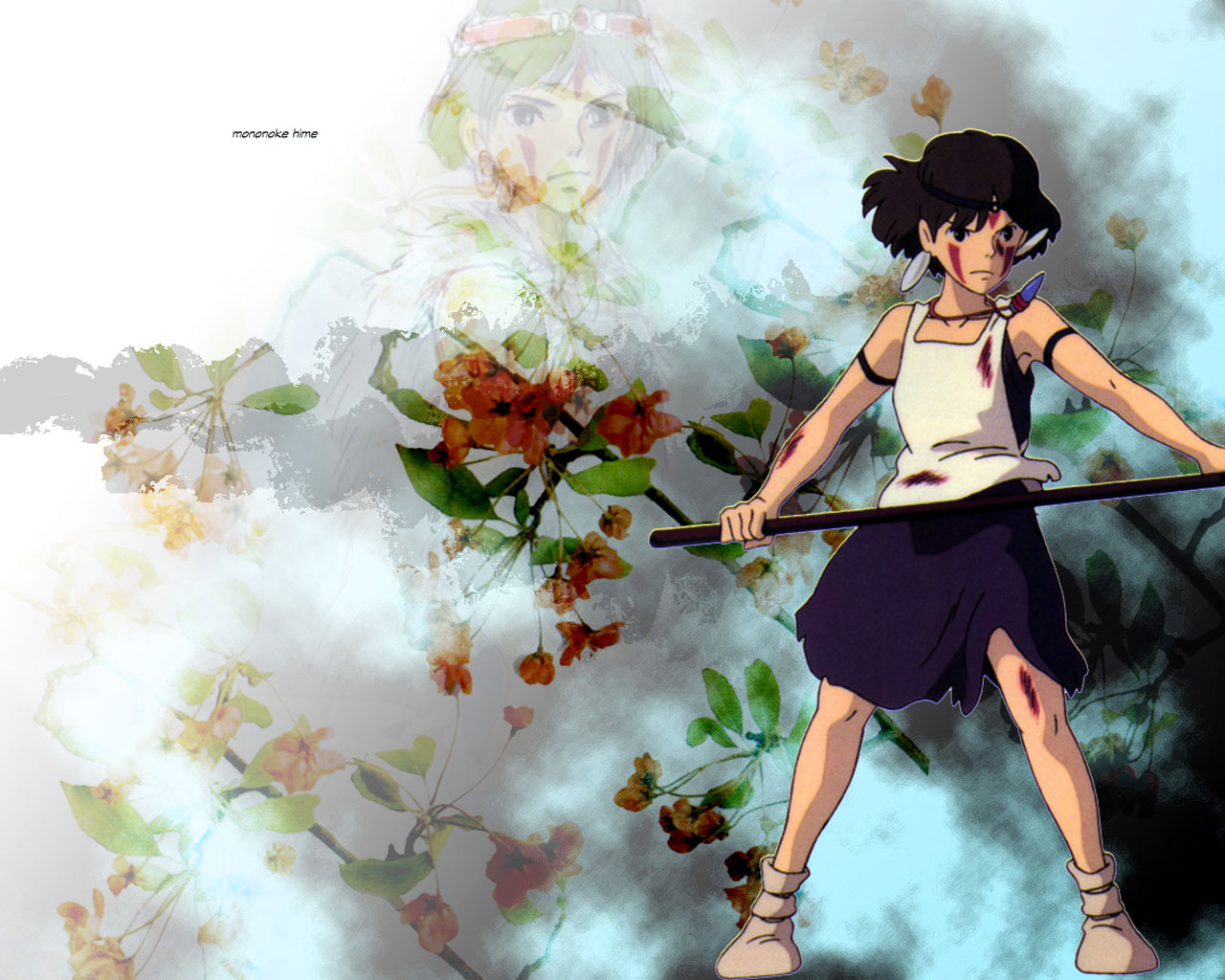 Princess Mononoke Sword Girl- WallpaperUse