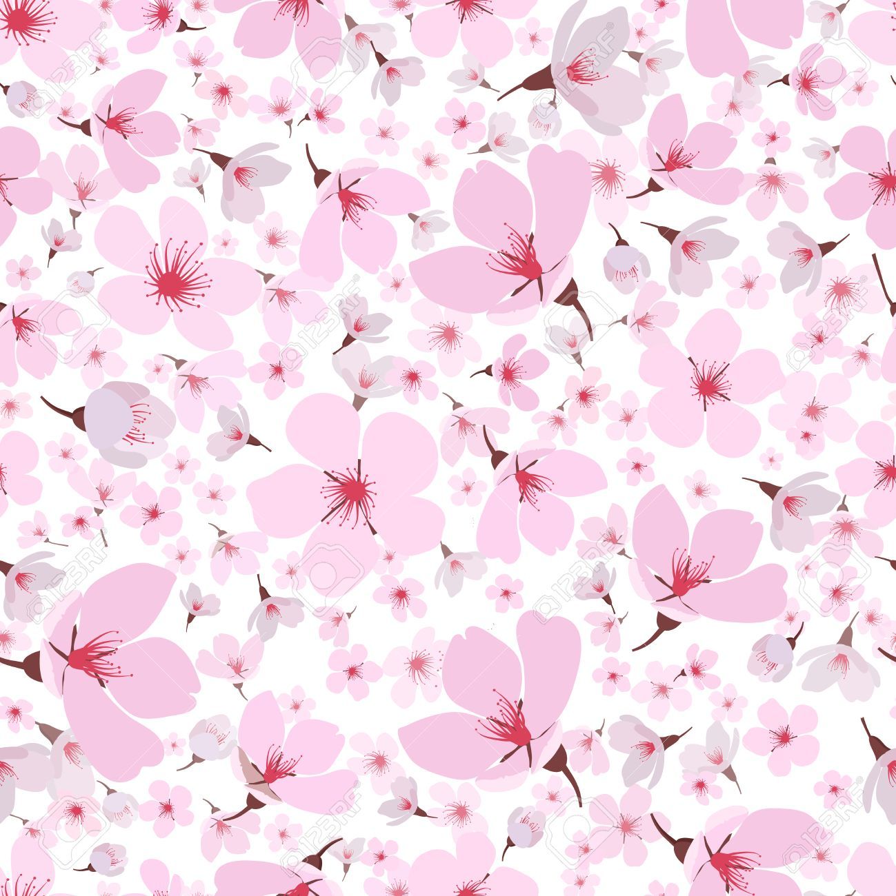 pink sakura wallpaper,pink,pattern,petal,flower,blossom (#289455 ...