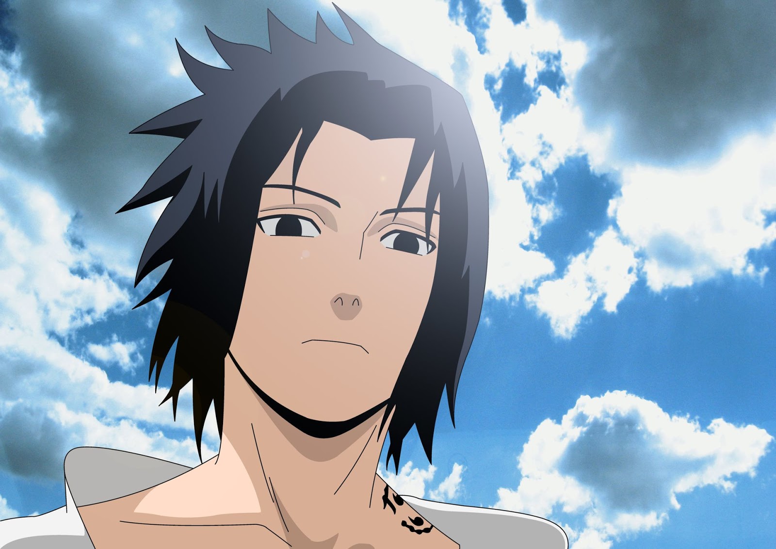 sfondi uchiha sasuke,viso,cielo,anime,cartone animato,fronte (#290259 ...