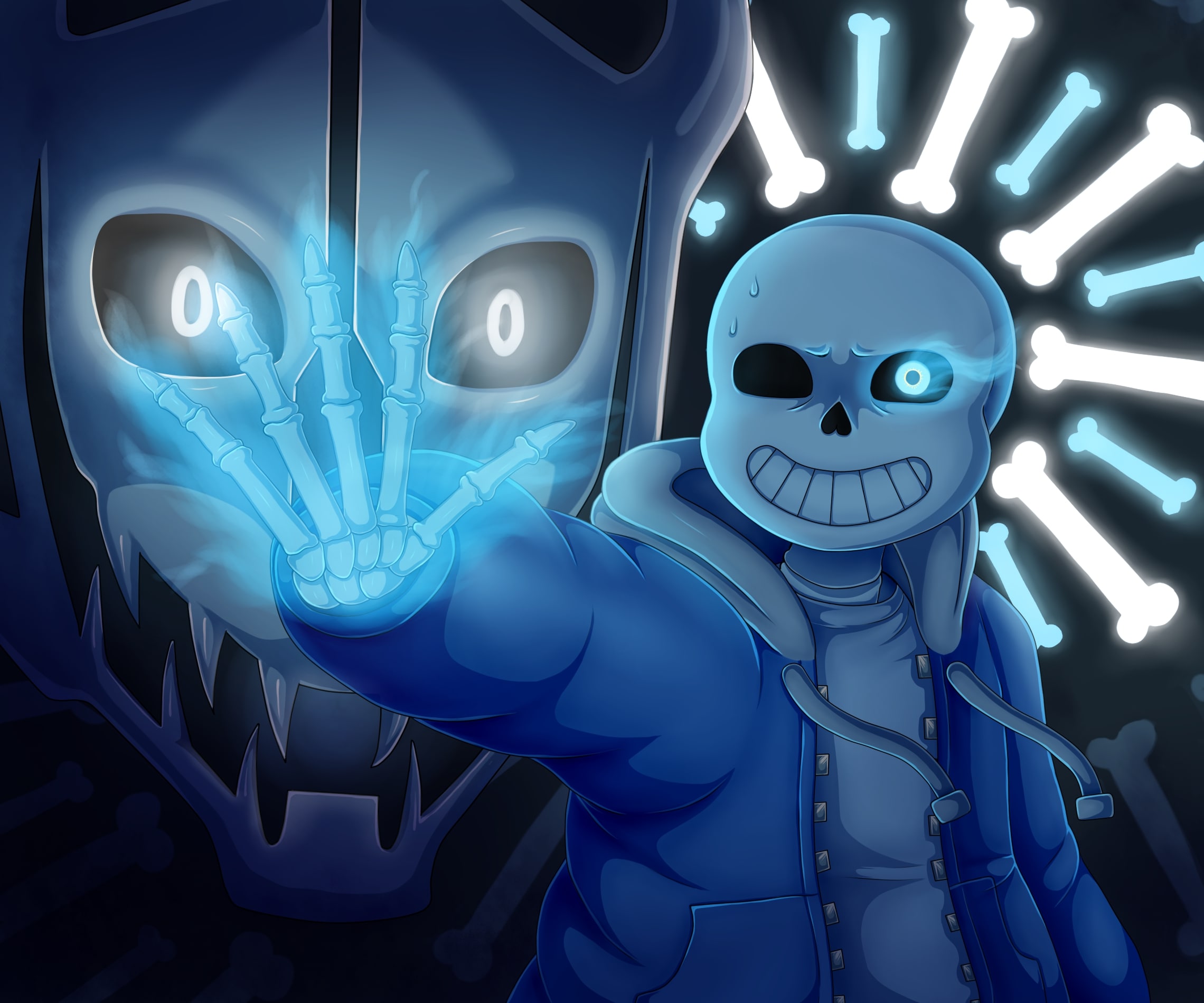 Wallpaper Of Video Game, Art, Sans, Undertale Background - Sans ...