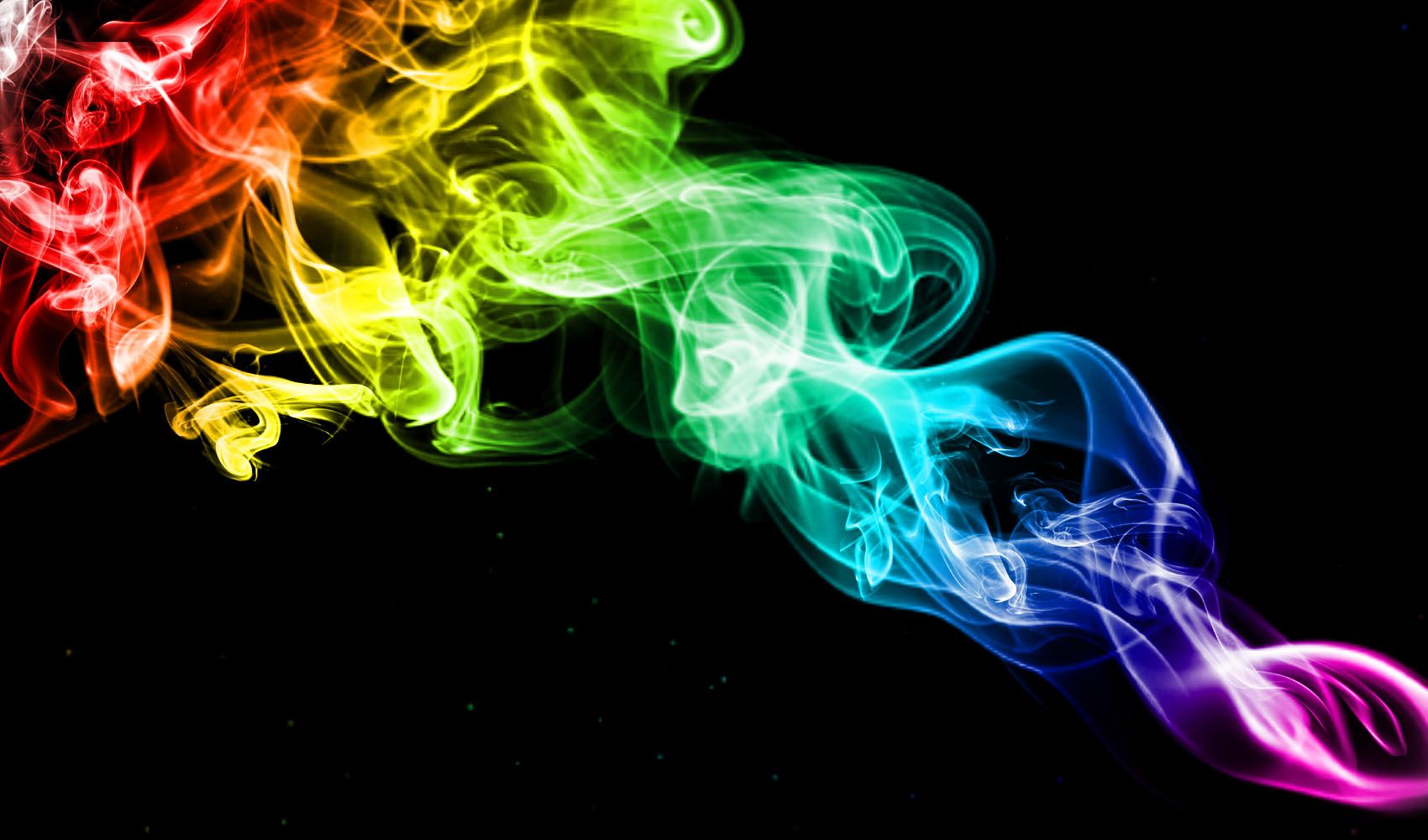 Rainbow Vape Smoke Color- WallpaperUse