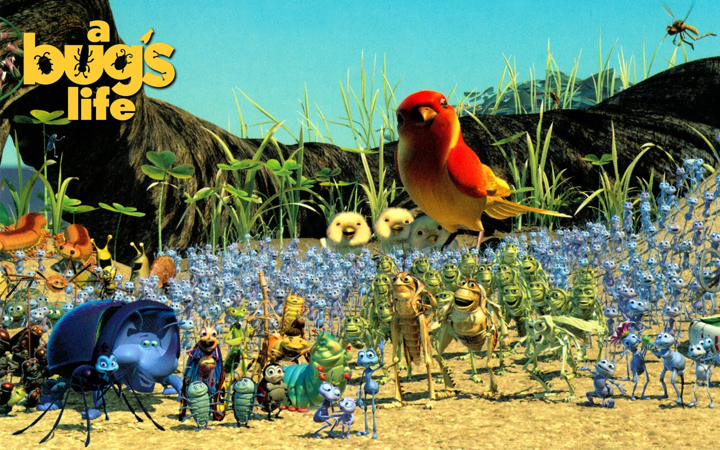 wallpaper bugs,bird,parrot,wildlife,adaptation,animation (#307400 ...